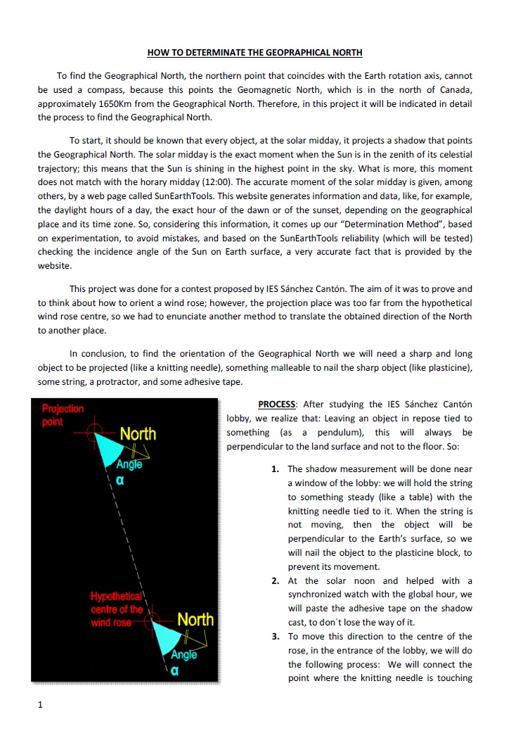 How to determine the Geographical North – Open STEAM Group
